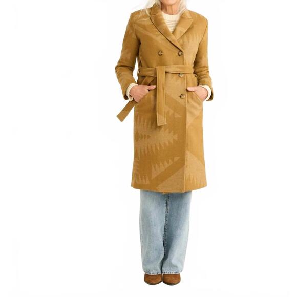 Pendleton | Jackets & Coats | New Pendleton Jacquard Wool Trench Coat ...